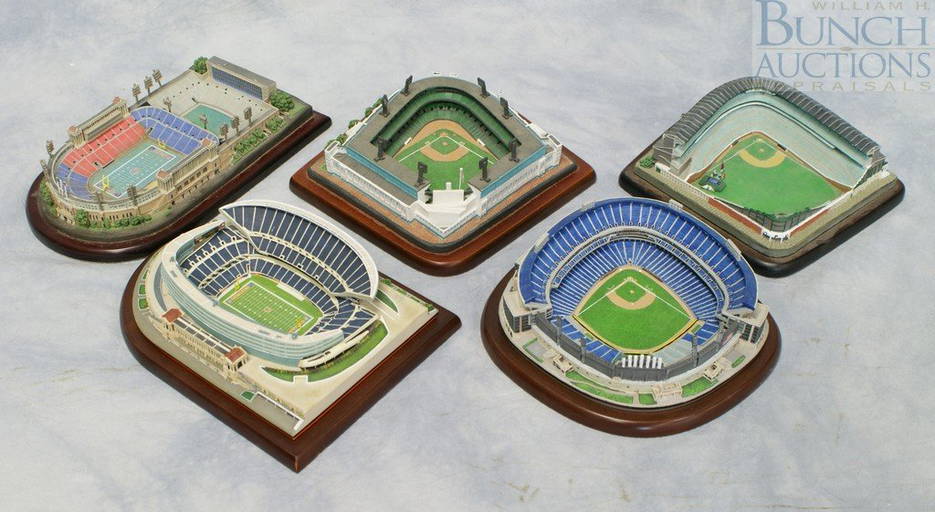 (5) Danbury Mint Stadium Models, Wrigley Field (s