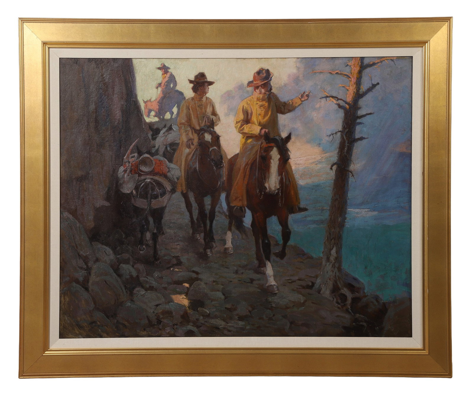 Charles Chase Emerson "western Story Illustration" Auction