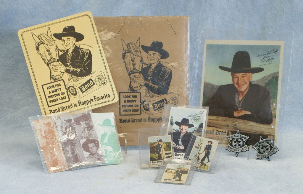 (12) Hopalong Cassidy Bond Bread items, including (3)