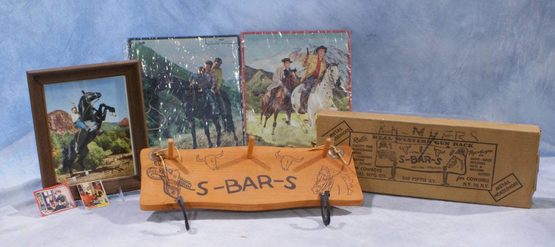 S Bar S Real Western Gun Rack With Original Box, Joey