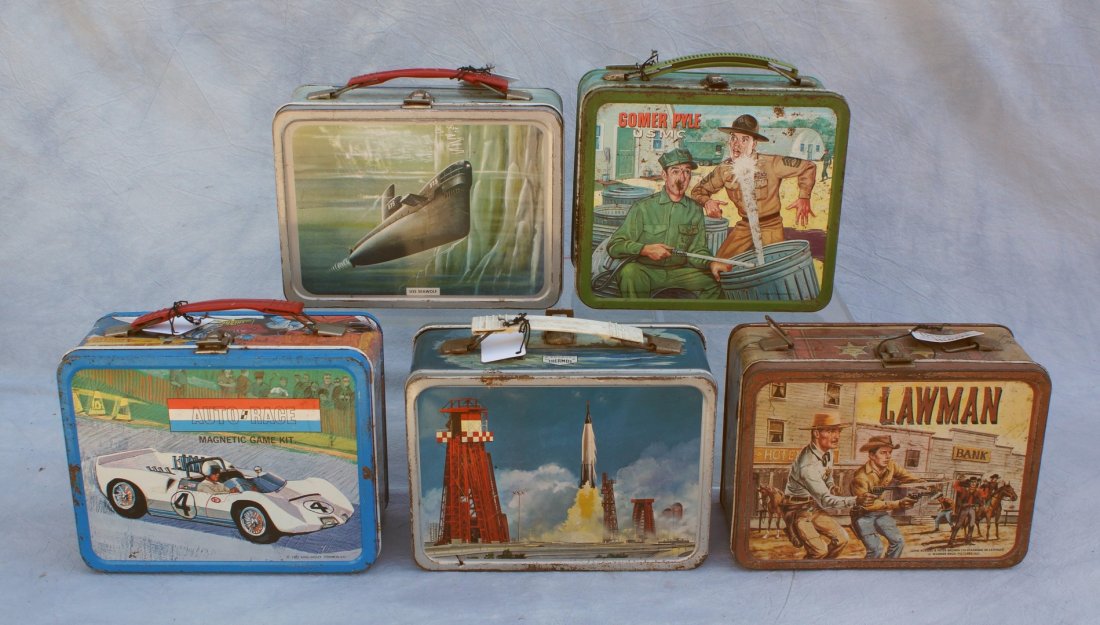 1966 GOMER PYLE USMC LUNCH BOX - Apr 01, 2015 | Soulis Auctions in MO