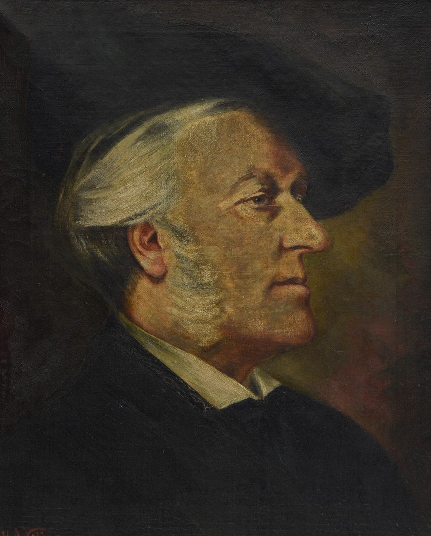 H.A. Varis, Portrait of Richard Wagner, Artist Signed