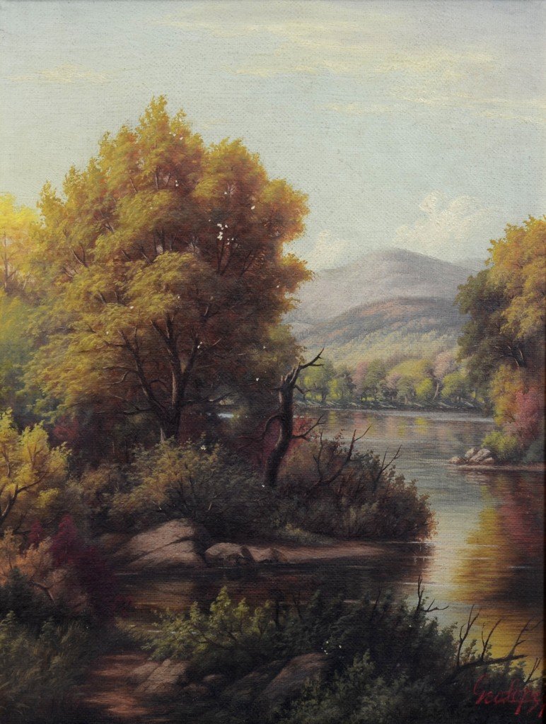 George Cope (american, Pa, 1855 1929), Oil On Canvas, D