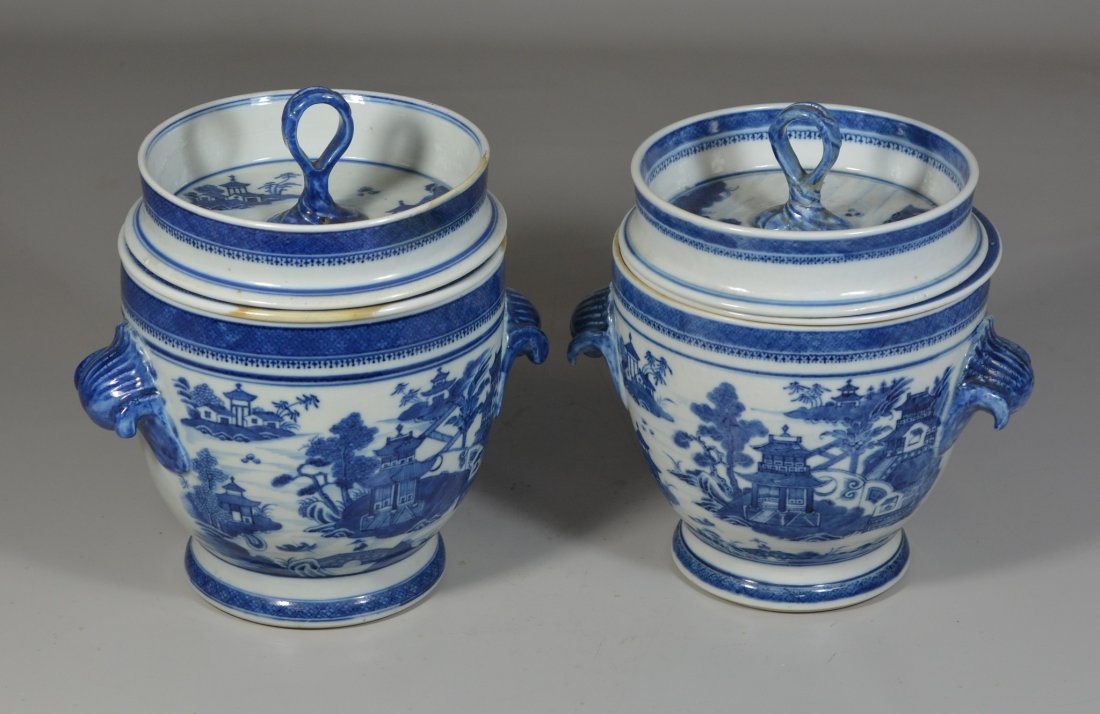 Important Pair of Chinese Export Nanking Pattern Fruit