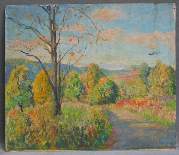 Arthur Becher (american, 1877 1960), Oil On Artist