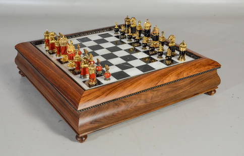Igor Carl Faberge Imperial Chess Set #58, 20th C.