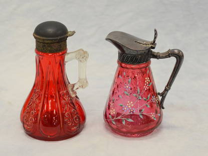 Pillar Molded Syrup Pitcher