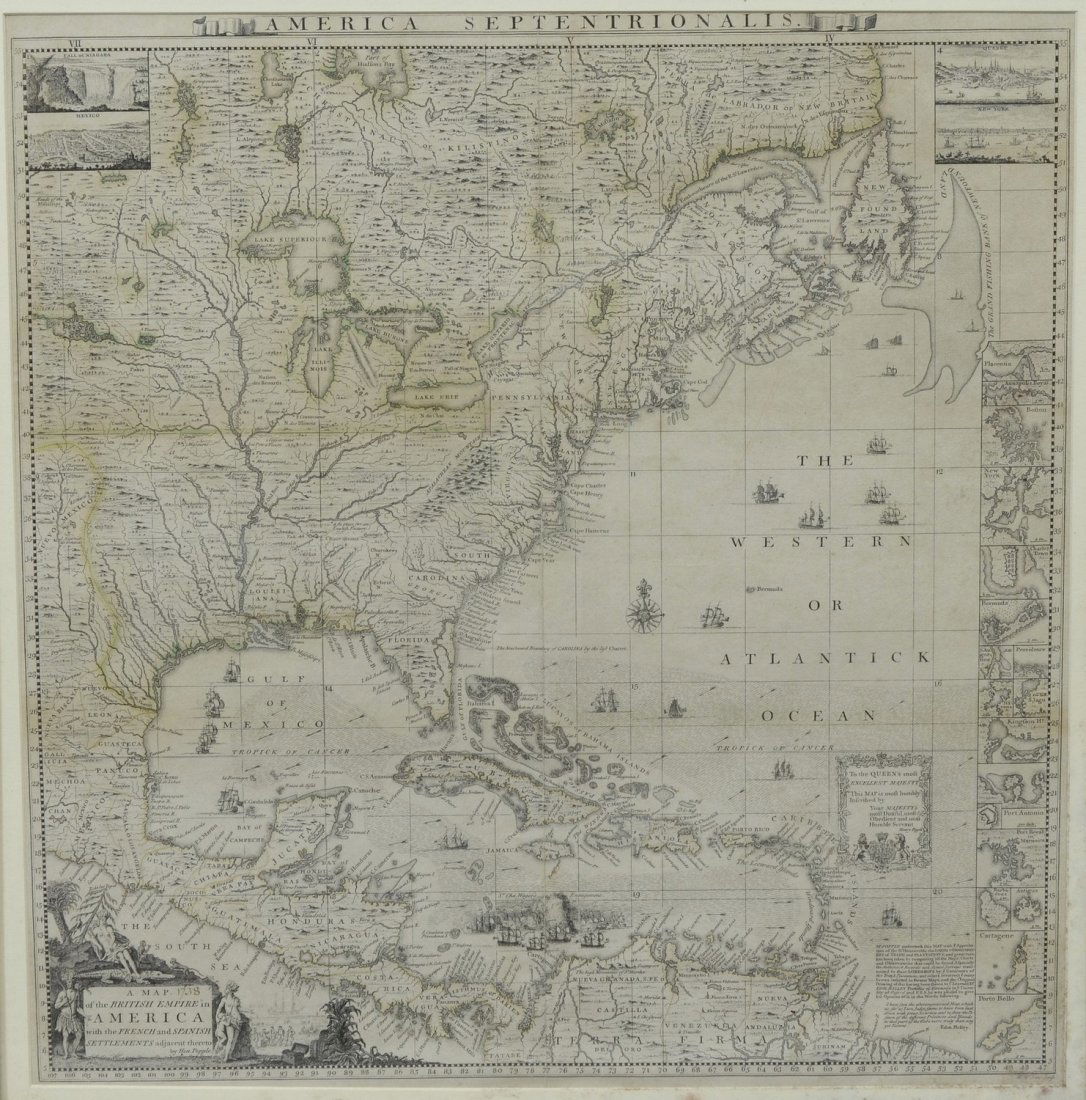 Henry Popple, "A Map of the British Empire in America