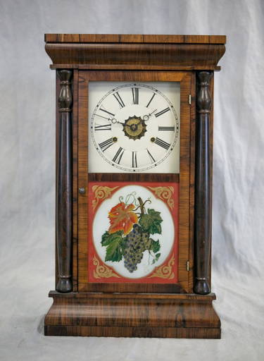 Seth Thomas Rosewood Column Shelf Clock, Brass