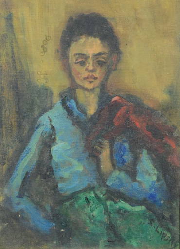 Sara Lipsky, Modern Portrait Painting Of Young Girl,