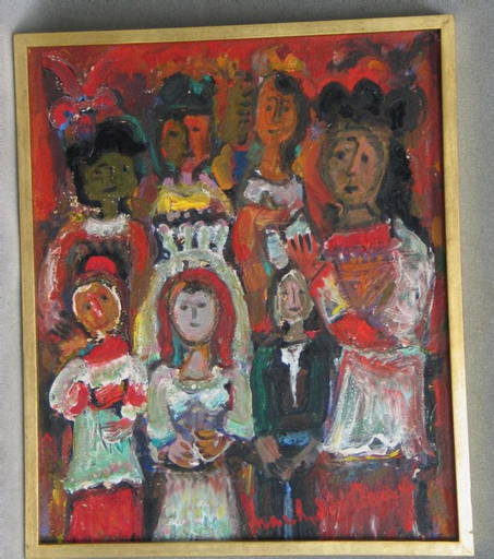 Louis Marchand Des Raux, French Oil On Canvas.