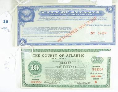 16: PAIR OF 1930S DEPRESSION ERA SCRIPT