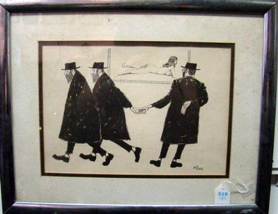 J. Herr Plate Signed Lithograph
