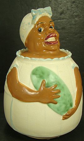 584: WELLER RARE MAMMY COVERED COOKIE JAR
