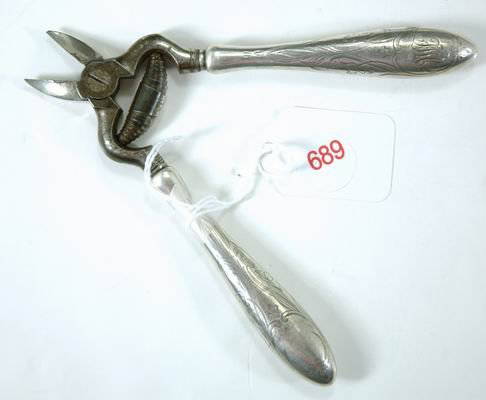 Antique Sterling Silver Clippers
