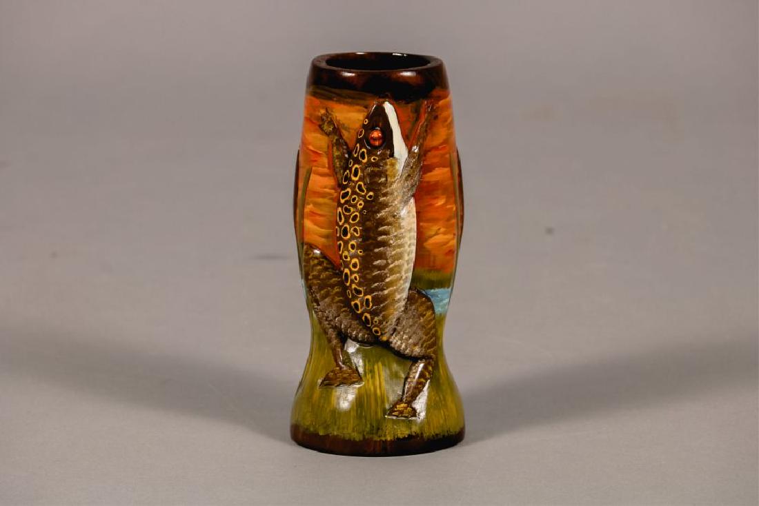 Carl Christiansen Dancing Frog Vase, Newberry,