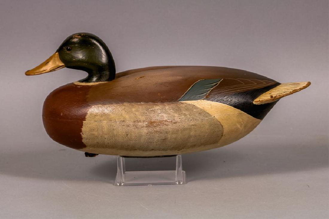 George Strunk Mallard Drake Duck Decoy, Glendora,