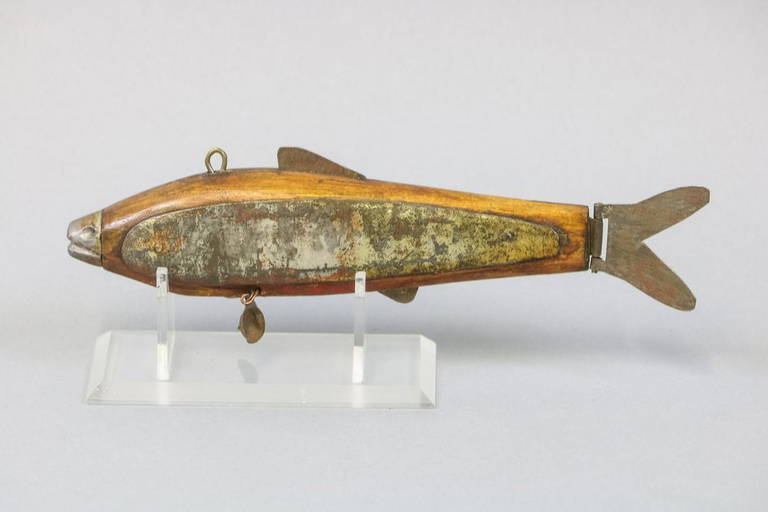 Early Native American Fish Spearing Decoy From