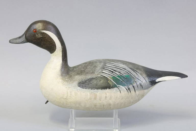 Mike Valley Pintail Drake Duck Decoy, Prarie Du