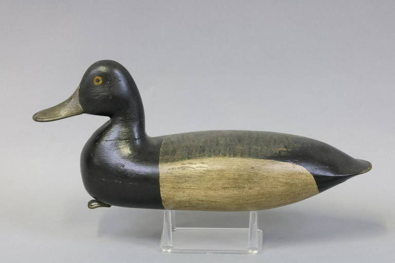 Harry V. Shourds Bluebill Drake Duck Decoy,