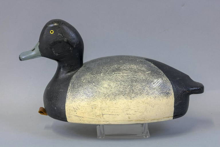 Rare Butch Schramm Bluebill Drake Duck Decoy,