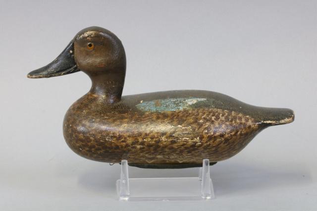 Rare John Barnhart Duck Decoy, Canton, Il,