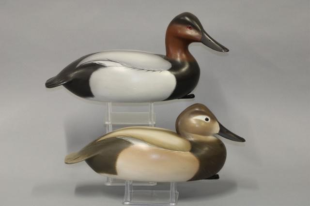 Matt Geis Pair Of Canvasback Duck Decoys, Cherryhill,