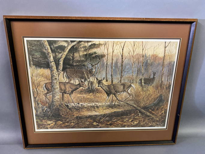 Jim Foote Framed & Matted Print, Scene Depicting