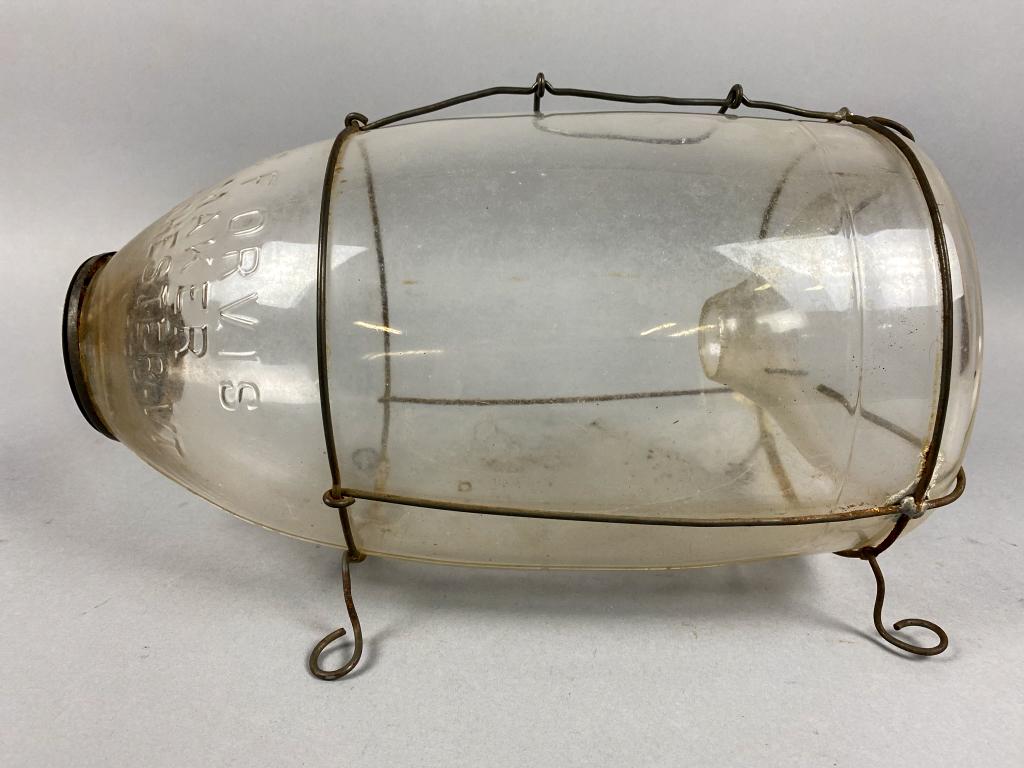 C.f. Orvis Glass Minnow Trap, Manchester, Vt, 13.5"l X