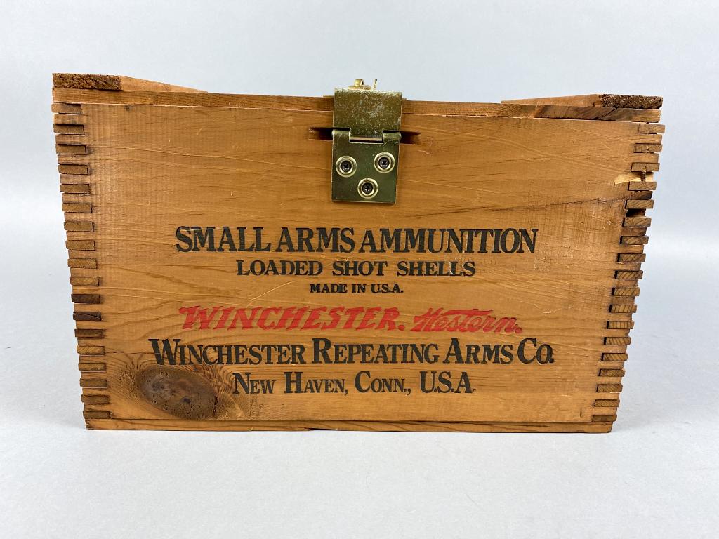 Winchester Western 12ga Wooden Ammo Crate With