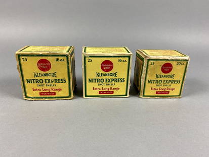 (6) Complete Boxes Of Vintage Shotgun Shells