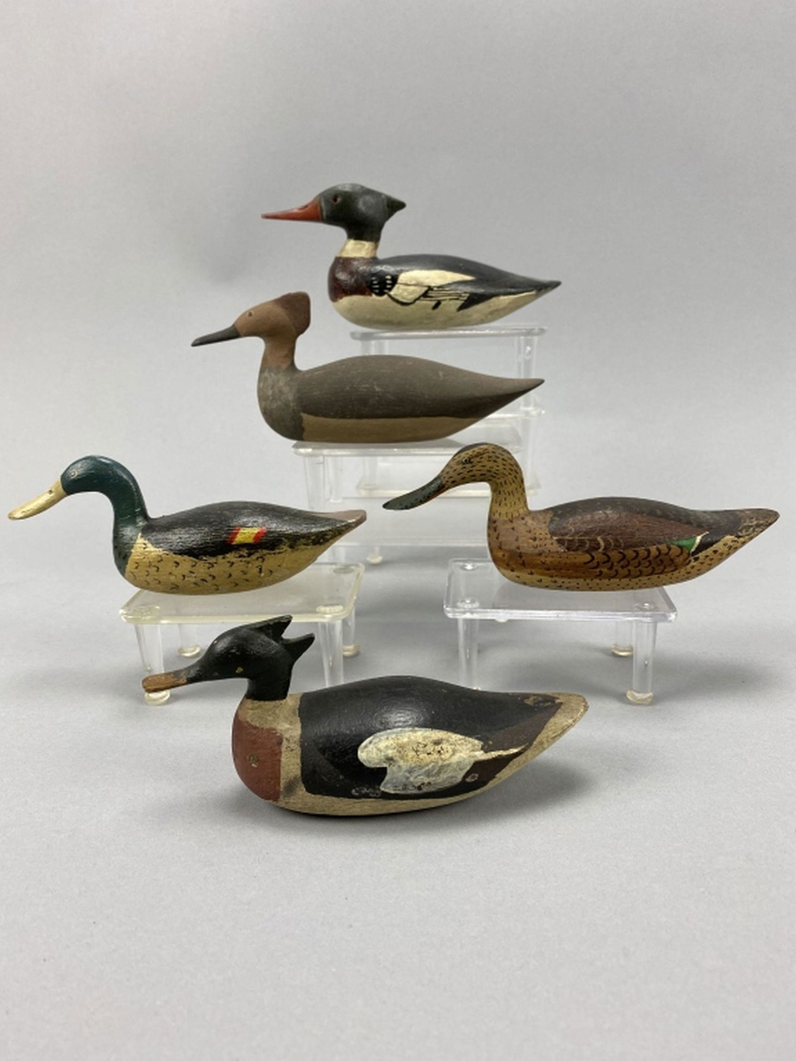 5 Herman Wendt Miniature Duck Decoys - Oct 17, 2021 | Auctioneers Inc in MI