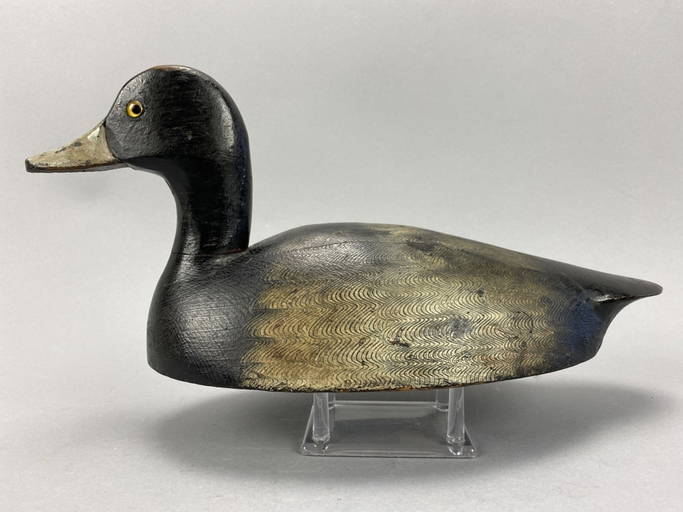 William Clarke Bluebill Drake Duck Decoy
