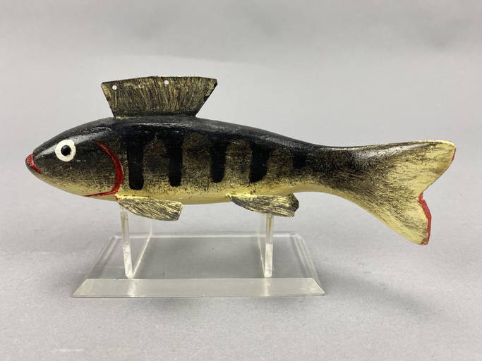 George Aho Fish Spearing Decoy