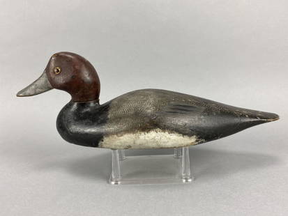 Stevens Humpback Redhead Drake Duck Decoy