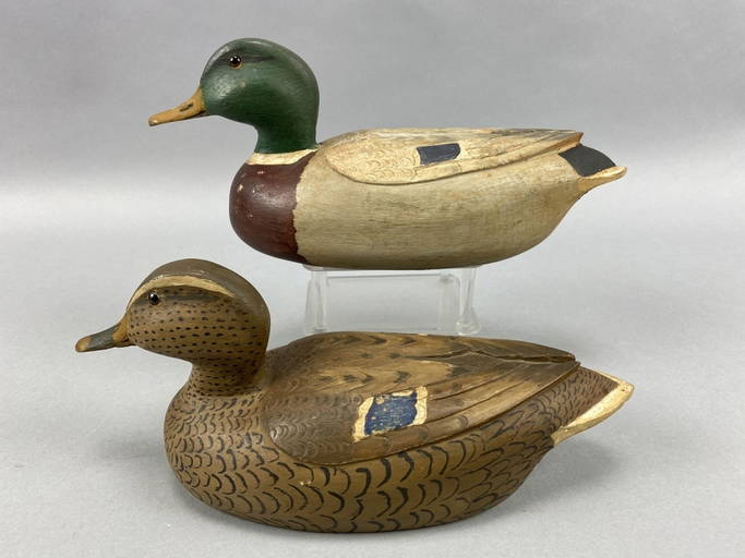Ralph Johnston Pr Of Mallard Duck Decoys