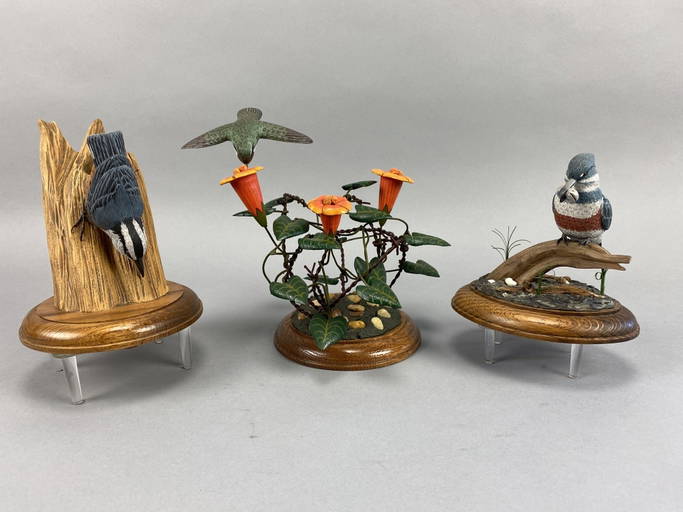 3 Mike And Nancy Scherer Bird Carvings