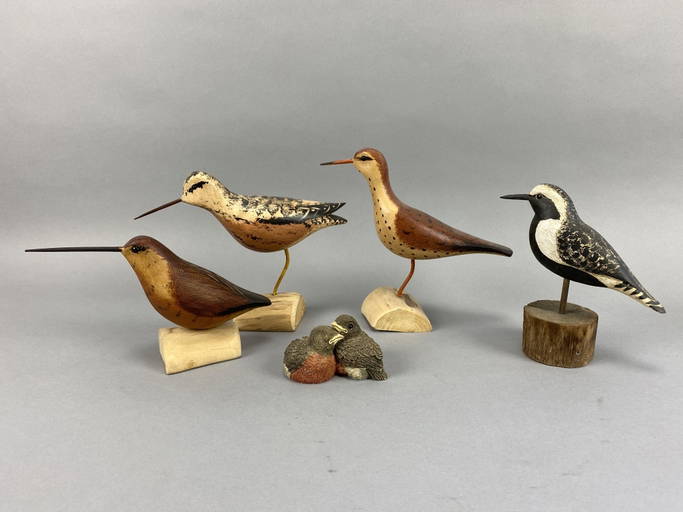 5 Bird Carvings