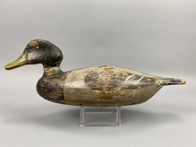 Early Harvey Stevens Mallard Drake Duck Decoy