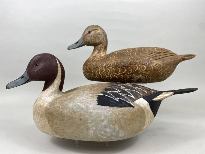Wragg & Burrell Pr Of Pintail Duck Decoys