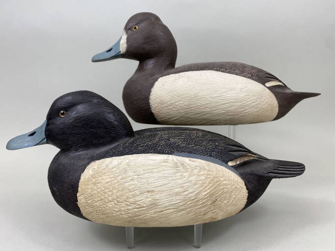 Wragg & Burrell Pr Of Bluebill Duck Decoys