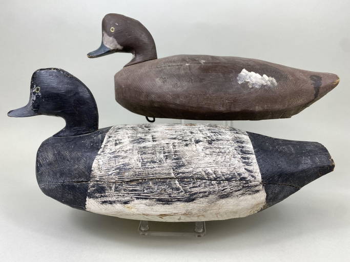Charles Creighton Pr Of Bluebill Duck Decoys