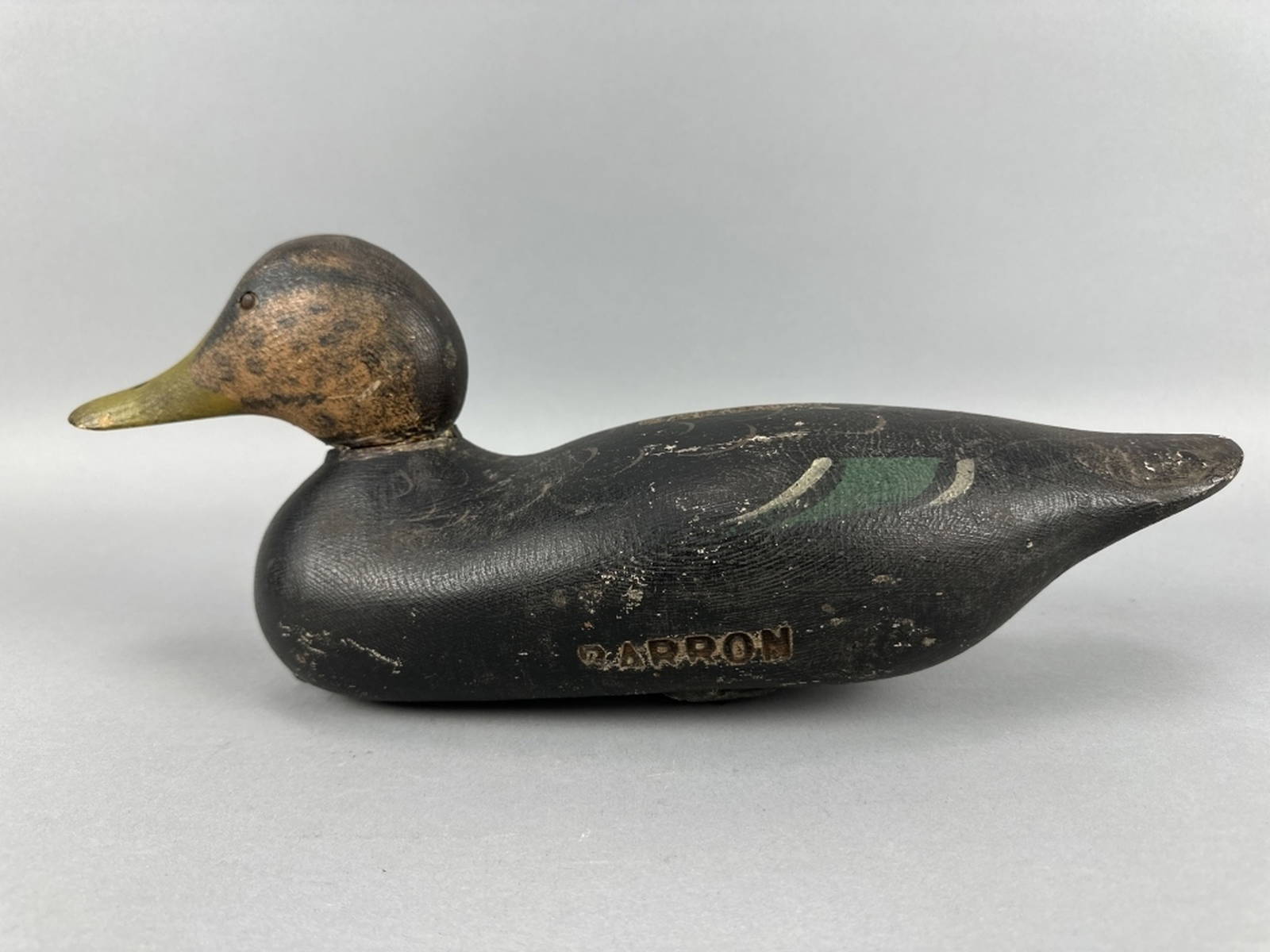 Mason Black Duck Decoy Auction