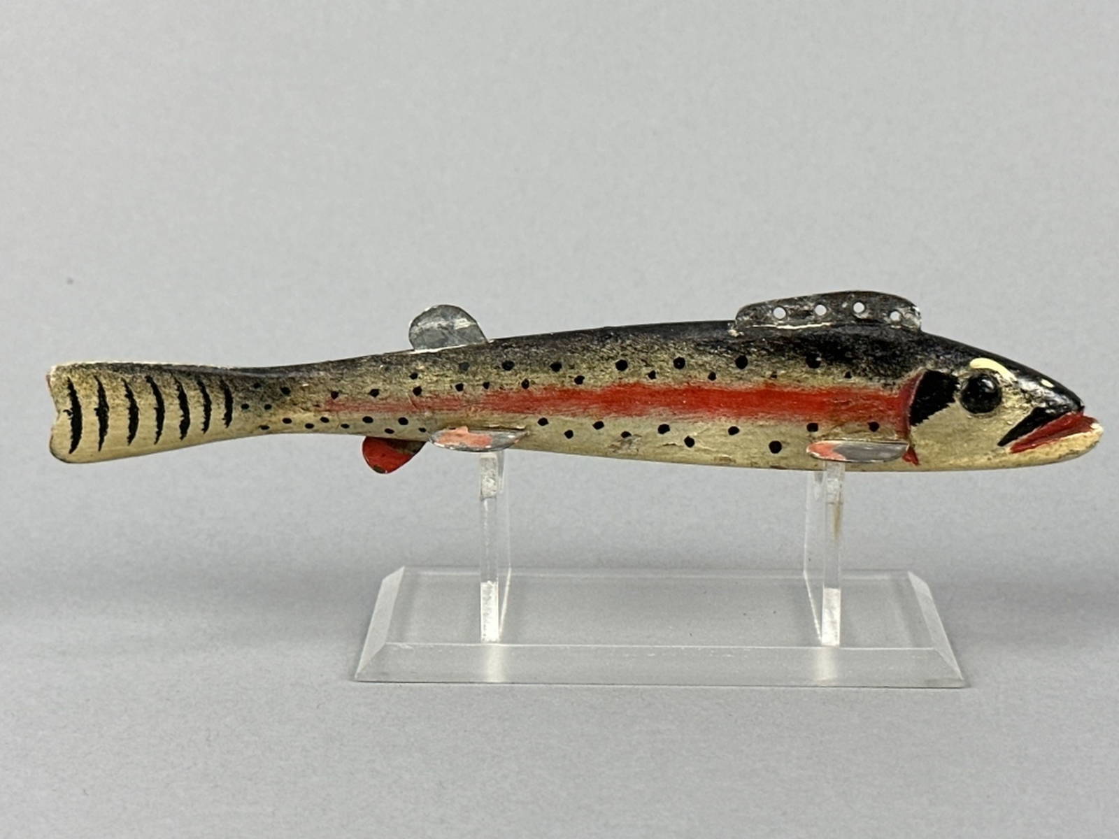 Oscar Peterson Rainbow Trout Fish Spearing Decoy Auction