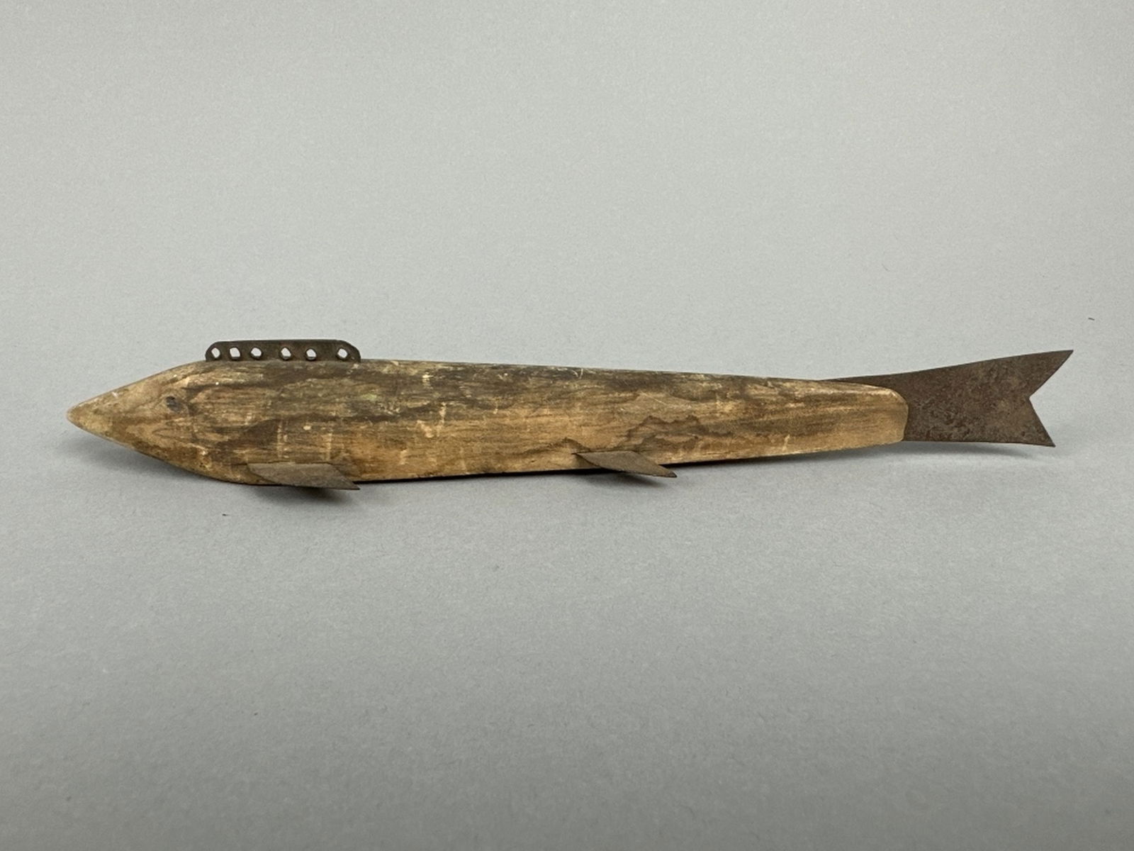 Vintage Native American Fish Spearing Decoy