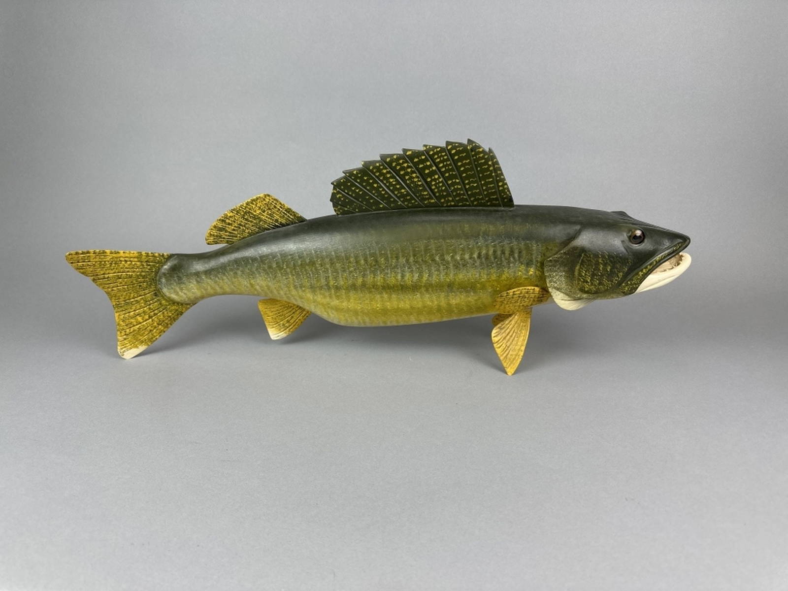 Rare Carl Christiansen Hand Carved Walleye Auction