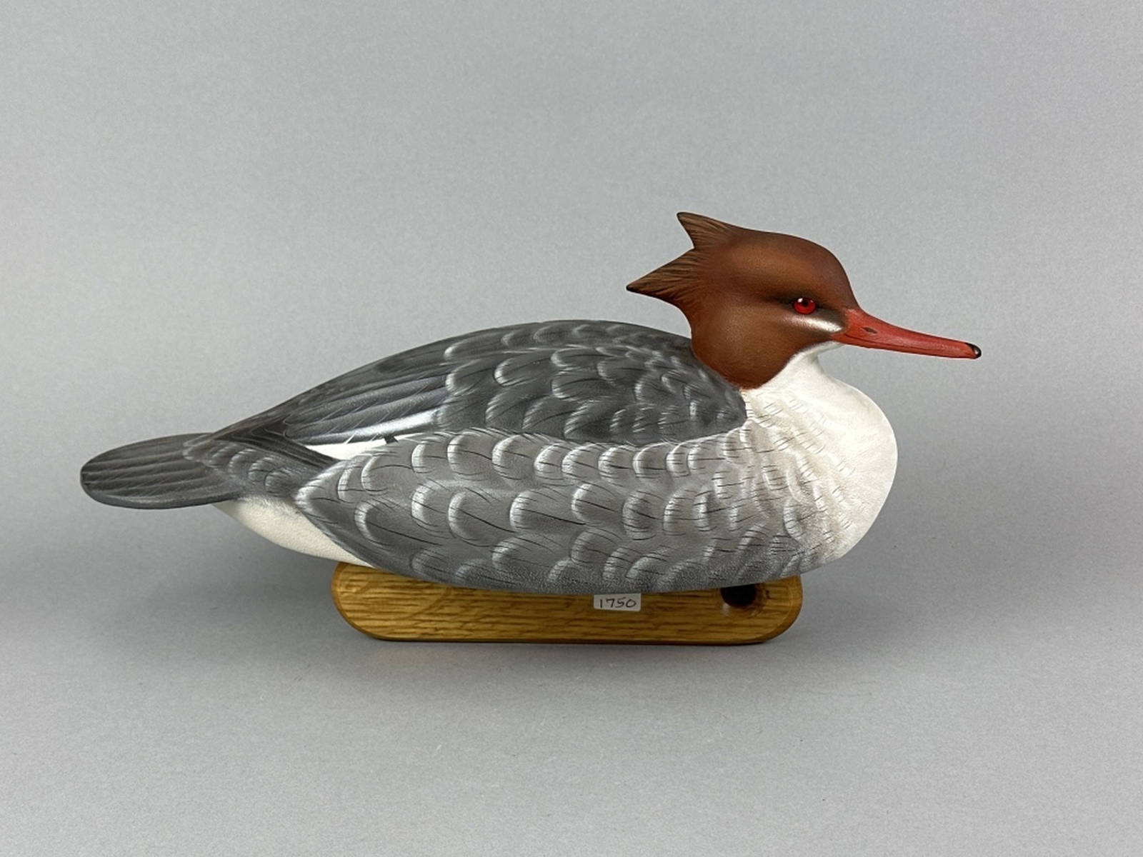 Paul Foytack Merganser Hen Duck Decoy Auction