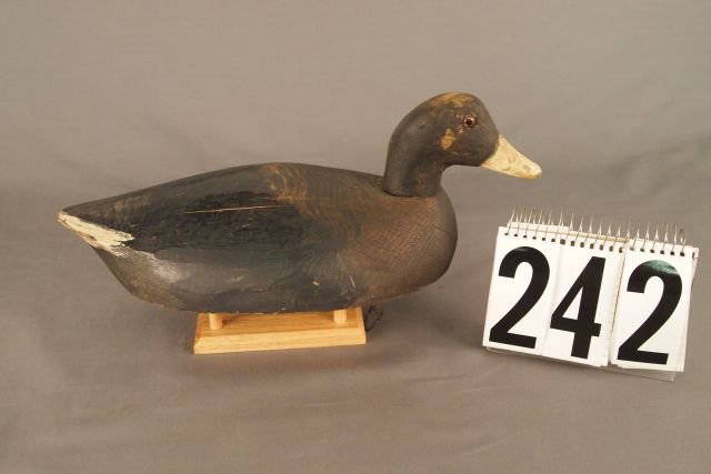 Coot Duck Decoy By Ben Schmidt, Solid Body, Original
