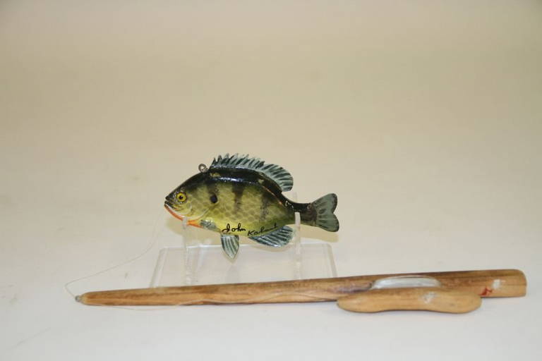 4.75" Bluegill Fish Spearing Decoy By John Kalash Of