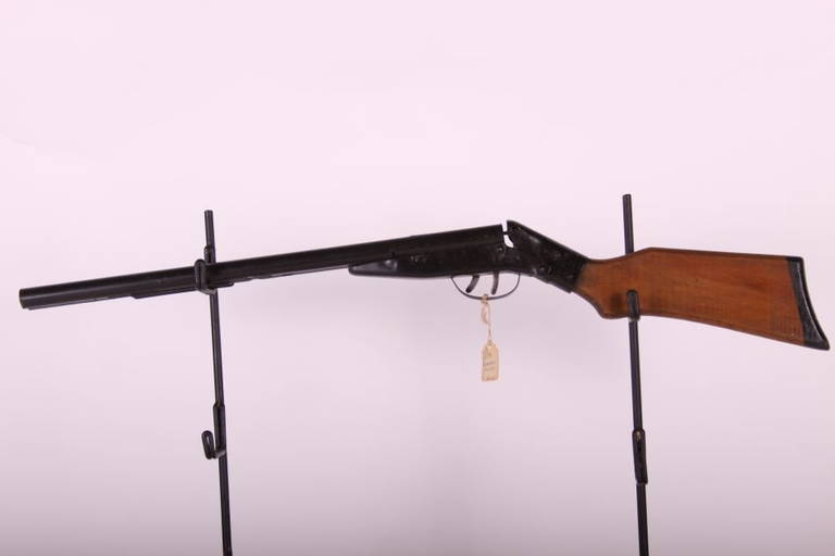 Double Barrel Cork Toy Gun By All Metal Products Co. Of